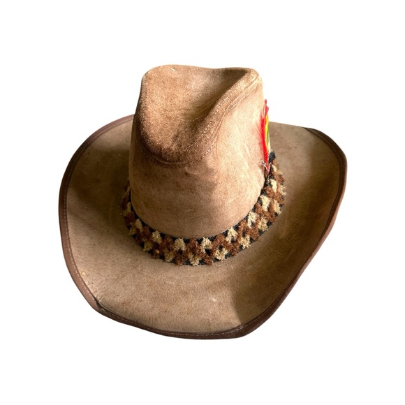 Stetson | Accessories | Vintage Stetson Outback Suede Cowboy Hat With ...